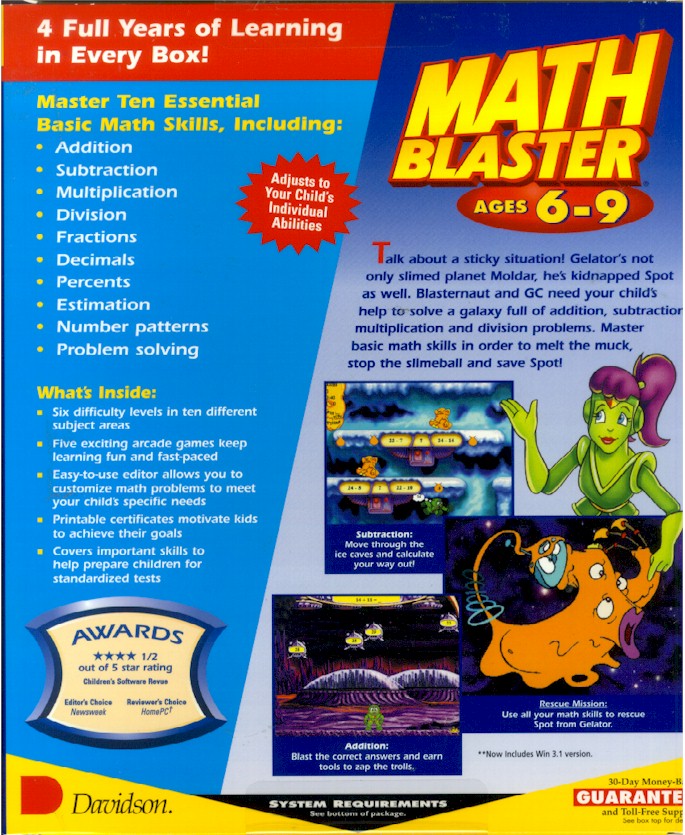 Math Blaster: Ages 6-9 – NeverDieMedia