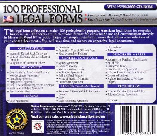 100 Professional Legal Forms For Business Use – NeverDieMedia