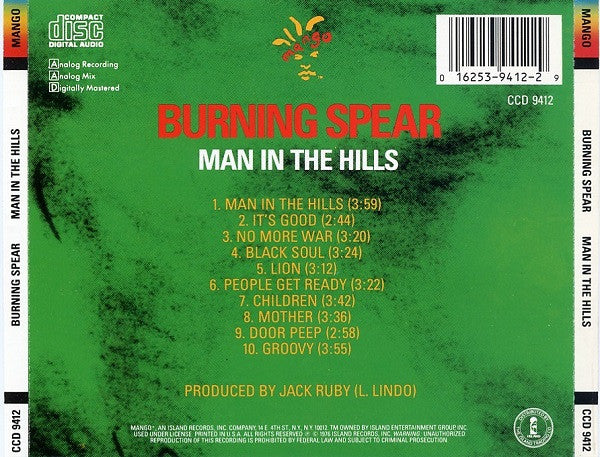 Burning Spear: Man In The Hills – NeverDieMedia