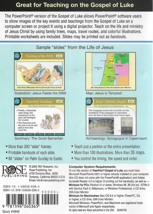 Gospel Of Luke: Jesus' Birth, Life, And Ministry Powerpoint Presentati ...