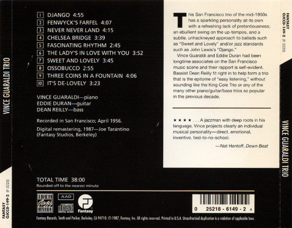 Vince Guaraldi Trio: Vince Guaraldi Trio – NeverDieMedia