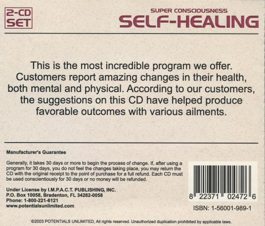 Super Consciousness: Self-Healing 2-Disc Set – NeverDieMedia