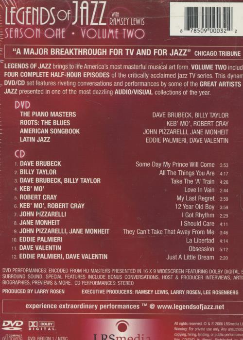 Legends Of Jazz With Ramsey Lewis: Season One Vol. 2 2-Disc Set ...