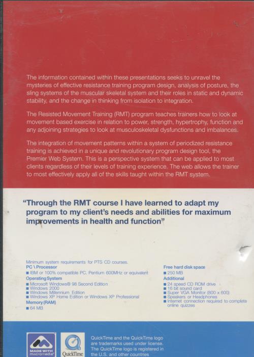 RMT: Resisted Movement Training Premier 8-Disc Set – NeverDieMedia