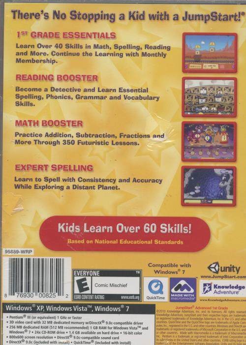 JumpStart 1st Grade 2010 Advanced 4-Disc Set – NeverDieMedia