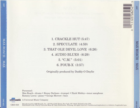 Max Roach: Max – NeverDieMedia