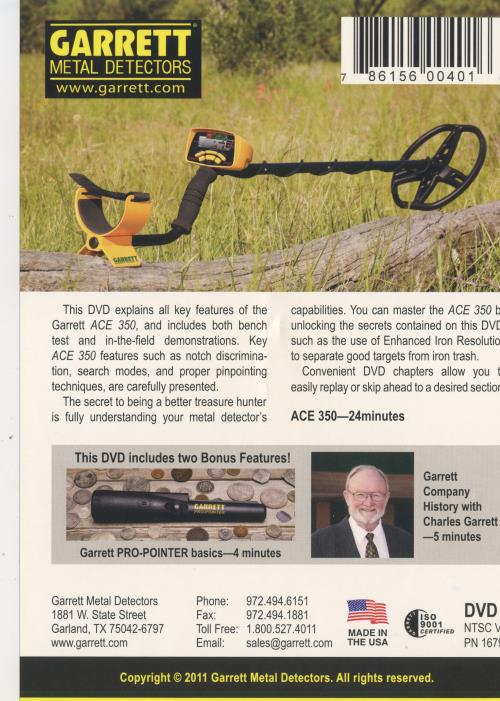 Garrett Metal Detectors: ACE 350 Instructional – NeverDieMedia