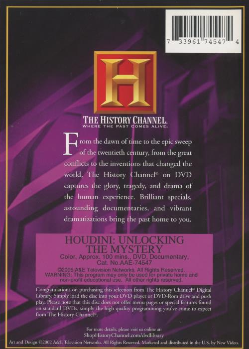 Houdini: Unlocking The Mystery – NeverDieMedia