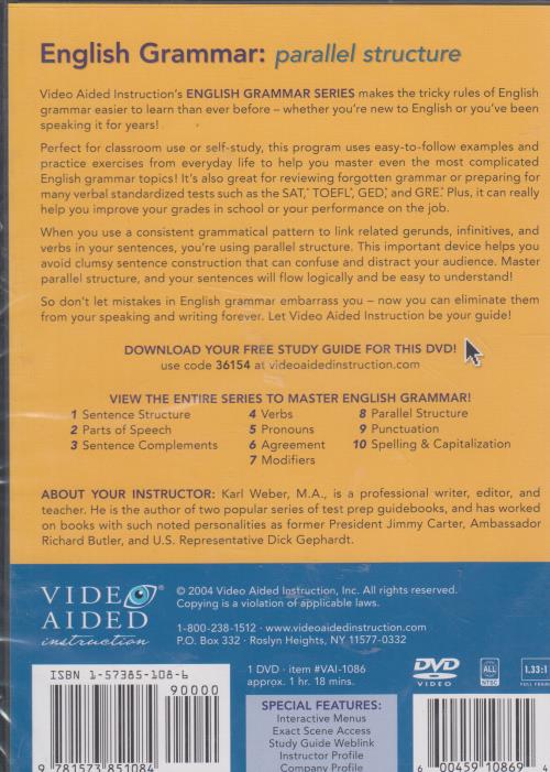 English Grammar: Parallel Structure – NeverDieMedia
