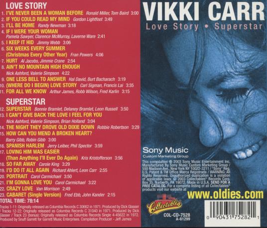Vikki Carr: Love Story / Superstar – NeverDieMedia