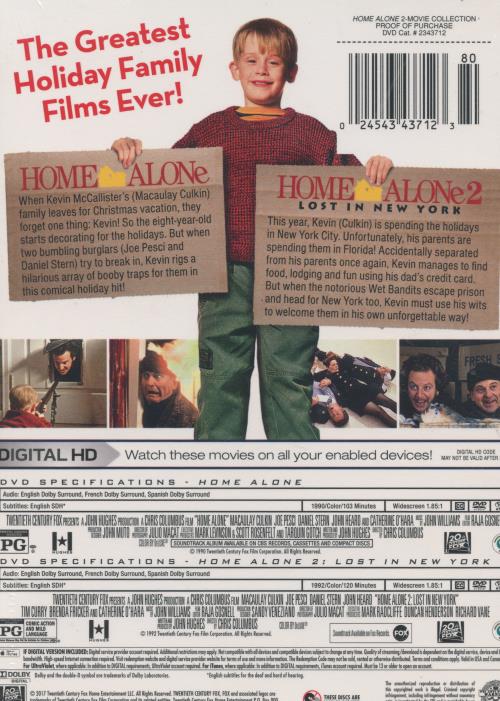 Home Alone 1 & 2: 2-Movie Collection – NeverDieMedia