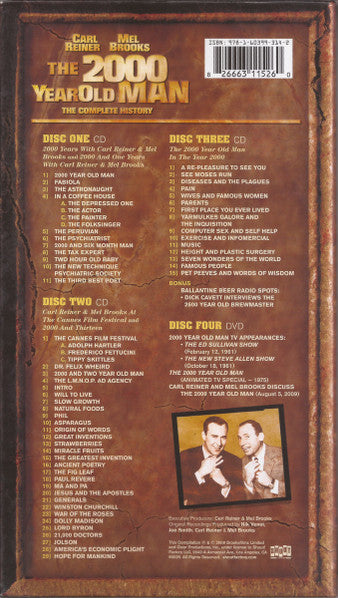Carl Reiner & Mel Brooks: The 2000 Year Old Man: The Complete History – NeverDieMedia
