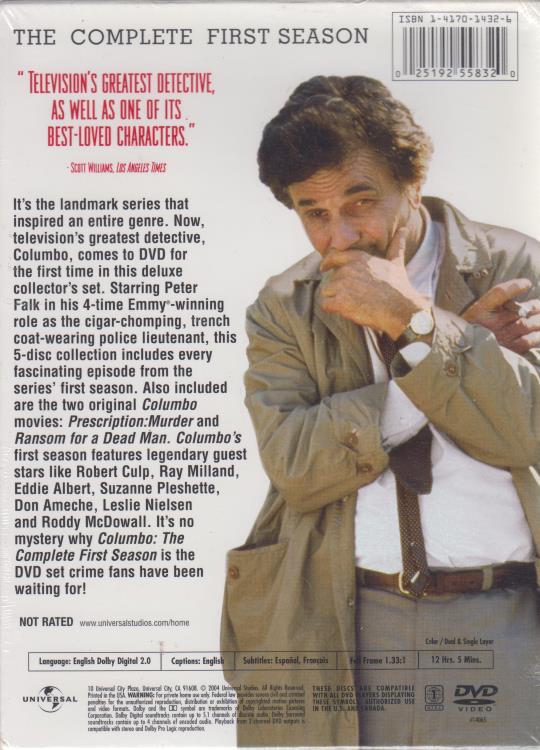 Columbo: The Complete First Season 5-Disc Set – NeverDieMedia