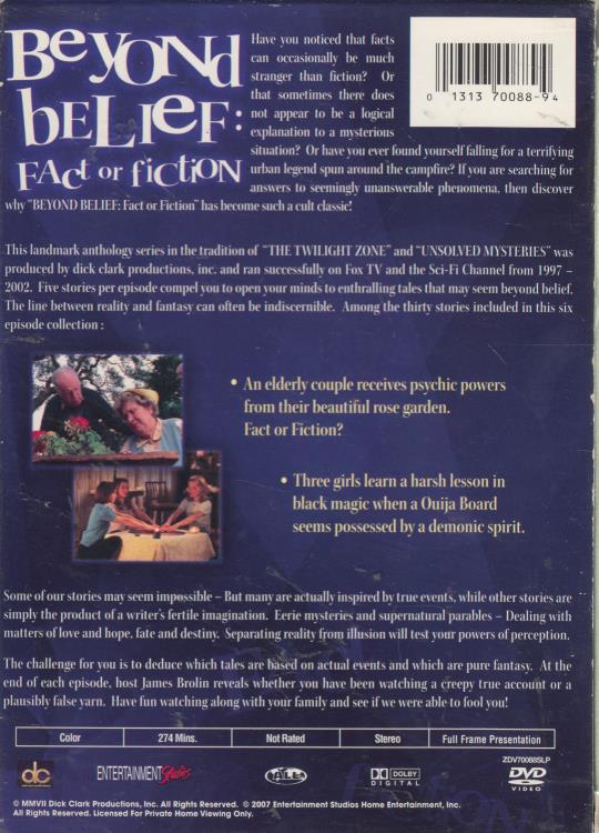 Beyond Belief: Season One 2-Disc Set – NeverDieMedia