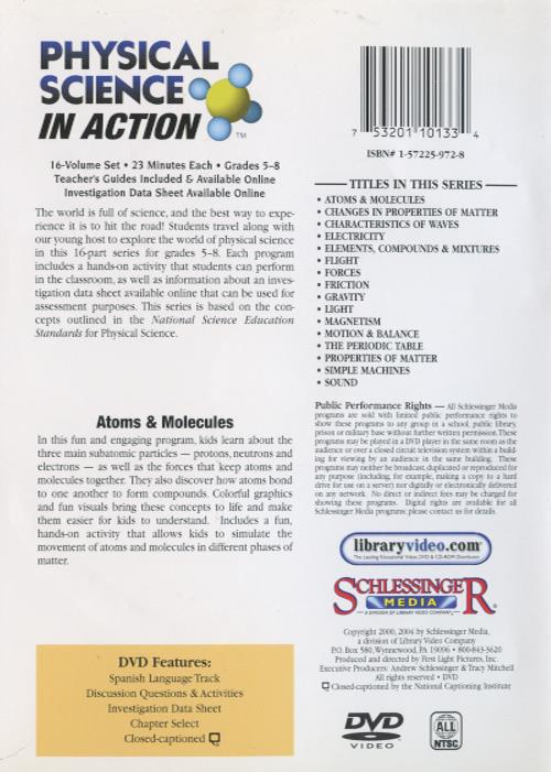 Physical Science In Action: Atoms & Molecules – NeverDieMedia