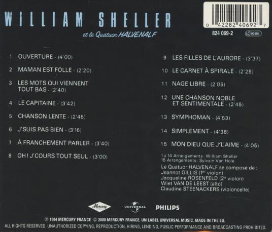 William Sheller Et Le Quatuor Halvenalf: Olympia 1984 – NeverDieMedia
