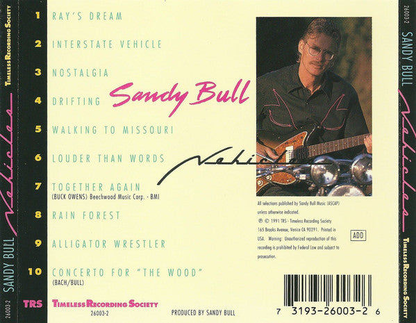 Sandy Bull: Vehicles – NeverDieMedia