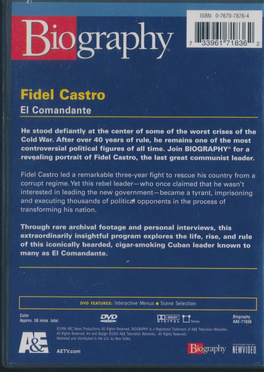 Biography: Fidel Castro: El Comandante – NeverDieMedia