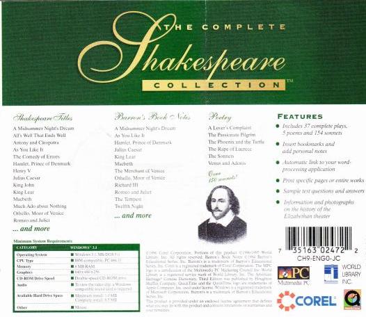 The Complete Shakespeare Collection – NeverDieMedia