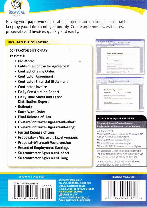 Contractor's Forms – NeverDieMedia