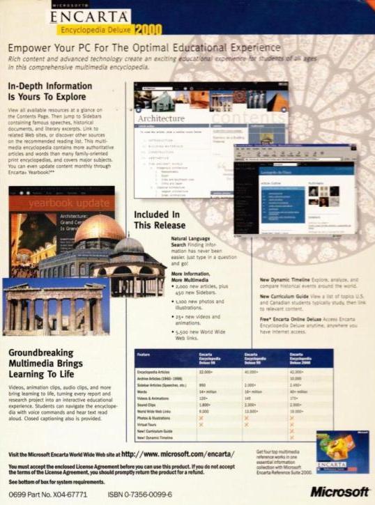 Microsoft Encarta 2000 Deluxe – NeverDieMedia