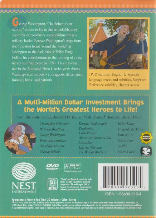 George Washington: Animated Hero Classics – NeverDieMedia