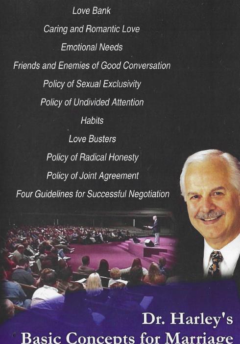 Dr. Harley's Basic Concepts For Marriage – NeverDieMedia
