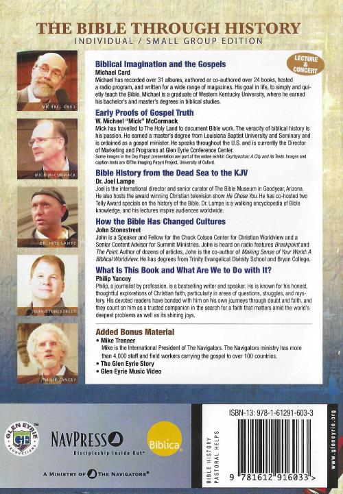 The Bible Through History: Individual / Small Group Edition 6-Disc Set ...