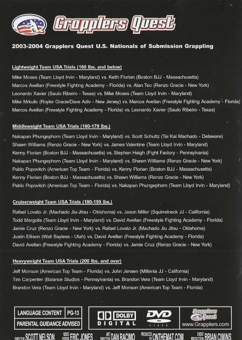 Grapplers Quest 2003-2004 2-Disc Set – NeverDieMedia