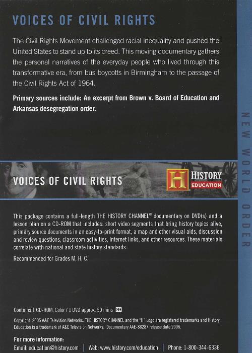 American History Series: Multimedia Classroom: Voices Of Civil Rights ...