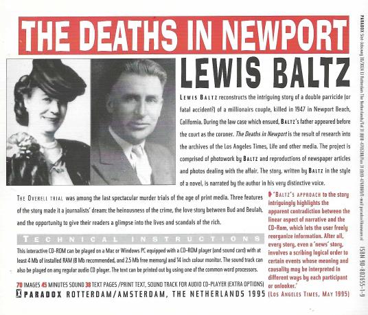 The Deaths In Newport: Interactive CD-ROM – NeverDieMedia