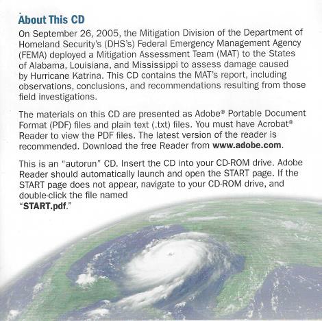 Hurricane Katrina In The Gulf Coast: Mitigation Assessment Team Report ...