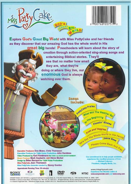 Miss Patty Cake: God's Great Big World – NeverDieMedia