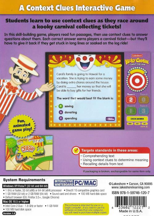 Kooky Carnival: A Context Clues Game – NeverDieMedia