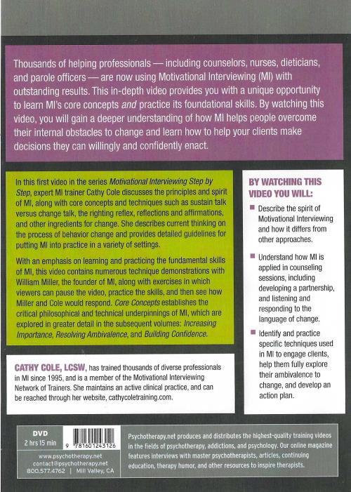 Core Concepts In Motivating Interviewing – NeverDieMedia