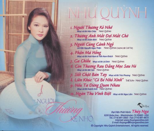 Nhu Quynh: Nguoi Thuong Ke Nho – NeverDieMedia