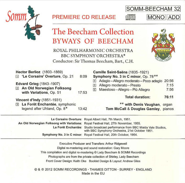 The Beecham Collection: Live Recordings – NeverDieMedia