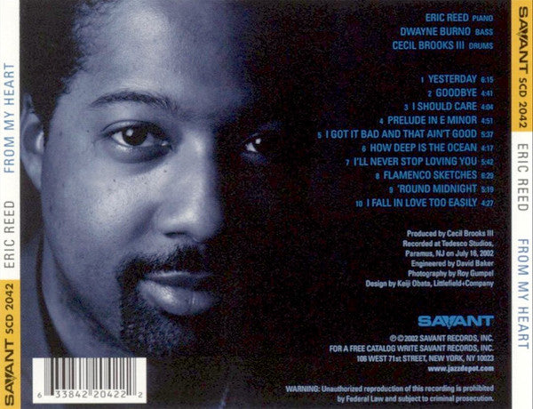 Eric Reed: From My Heart Signed – NeverDieMedia