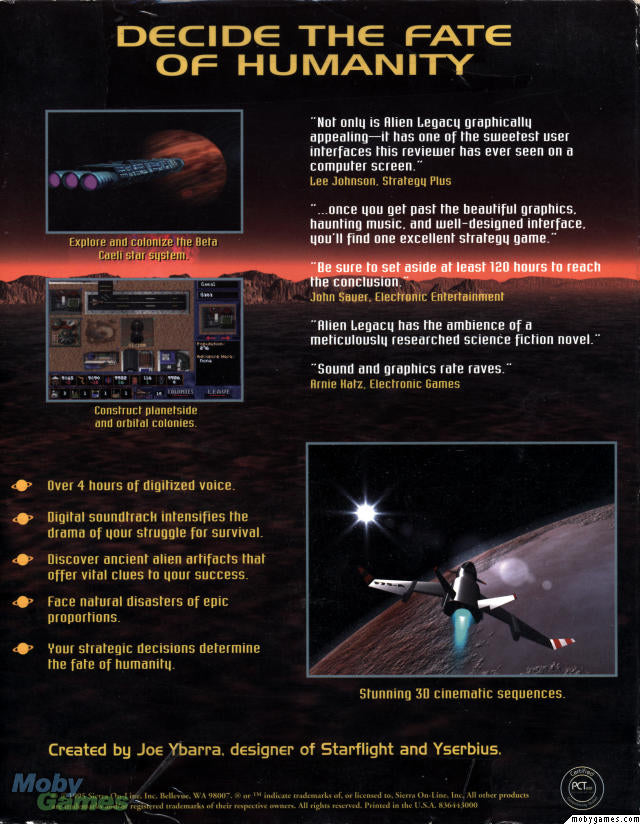 Alien Legacy – NeverDieMedia