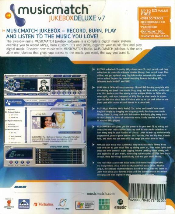 MusicMatch Jukebox 7 Deluxe – NeverDieMedia