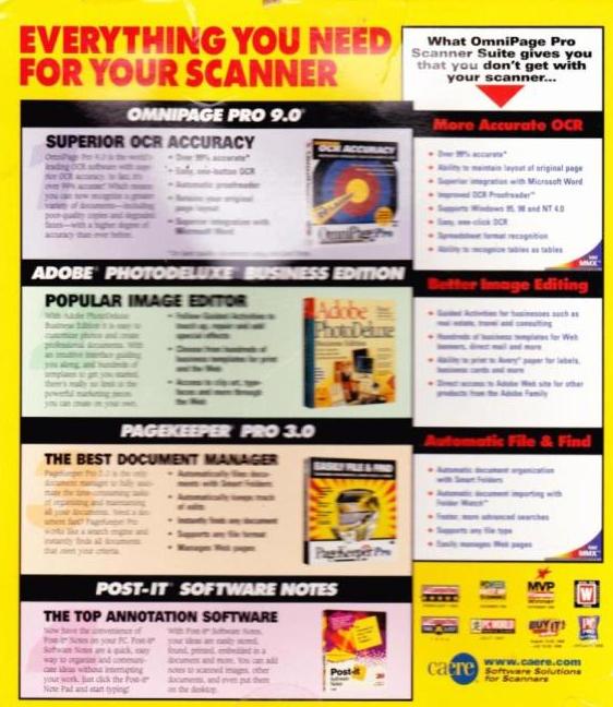 OmniPage 9 Scanner Suite – NeverDieMedia