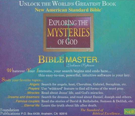 Bible Master: Exploring The Mysteries Of God – NeverDieMedia
