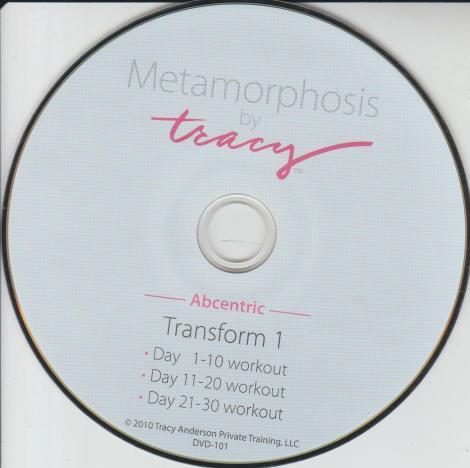 Tracy Anderson Method: Metamorphosis Abcentric: Transform 1 w/ No Artw ...