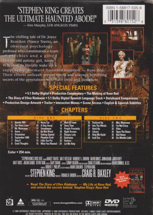 Rose Red 2-Disc Set Deluxe – NeverDieMedia