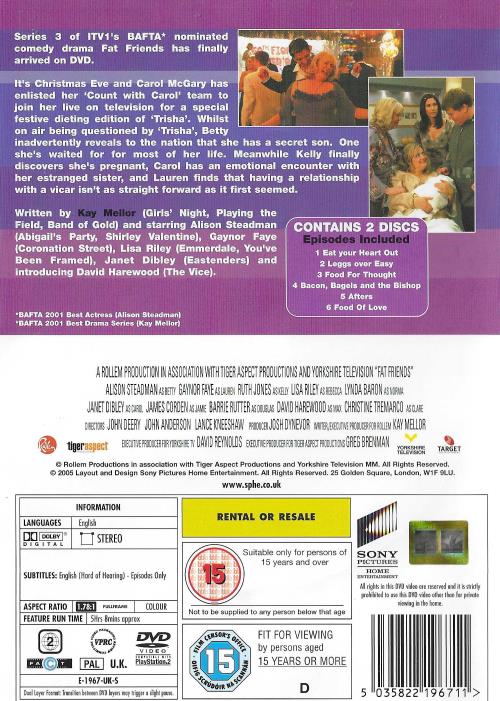 Fat Friends: Series Three PAL 2-Disc Set – NeverDieMedia