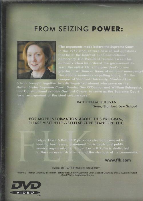 Seizing Power: The Steel Seizure Case Revisited – NeverDieMedia