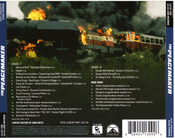 The Peacemaker: Music From The Motion Picture Limited 2-Disc Set ...