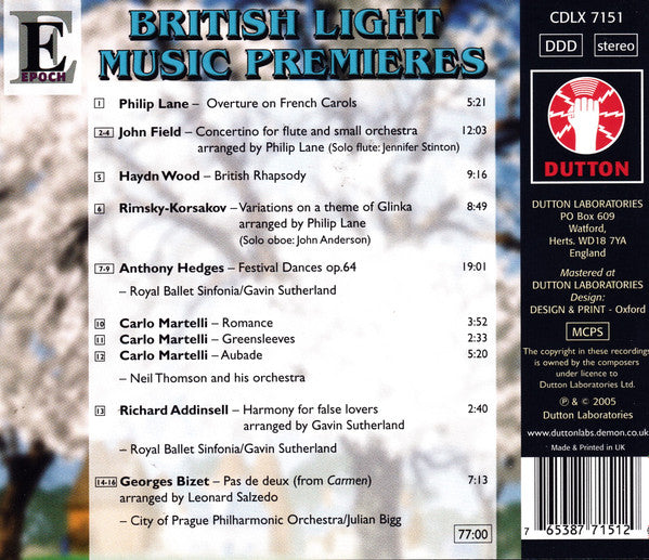 British Light Music Premieres And Arrangements Volume Two – NeverDieMedia