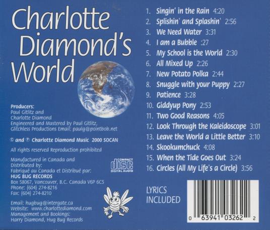 Charlotte Diamond: Charlotte Diamond's World Signed w/ Writing On Artw ...