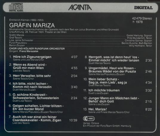 Emmerich Kalman: Grafin Mariza – NeverDieMedia